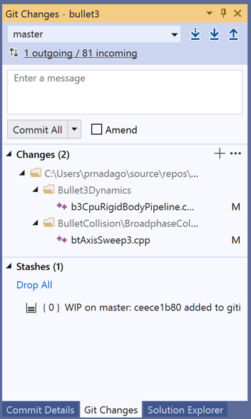 Git Changes Not Showing In Visual Studio Git Changes Not Showing In Visual Studio