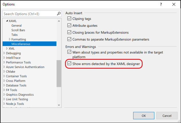 XAML Errors and Warnings - Visual Studio (Windows) | Microsoft Learn XAML Errors and Warnings - Visual Studio (Windows) | Microsoft Learn