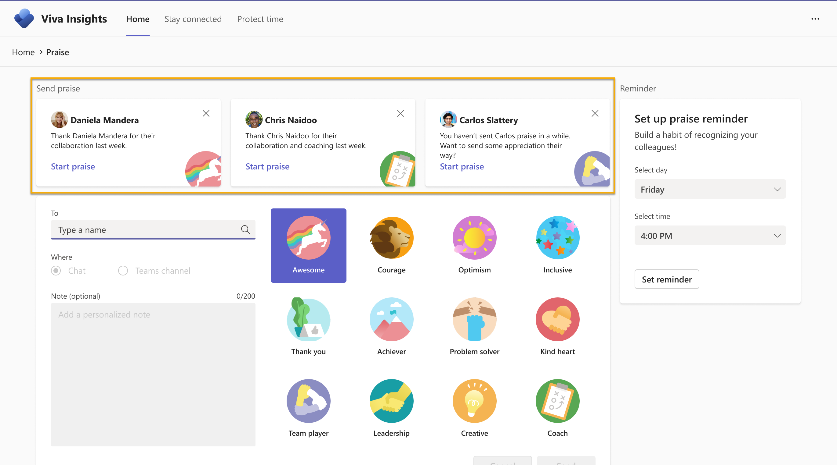 Praise with Viva Insights | Microsoft Learn Praise with Viva Insights | Microsoft Learn