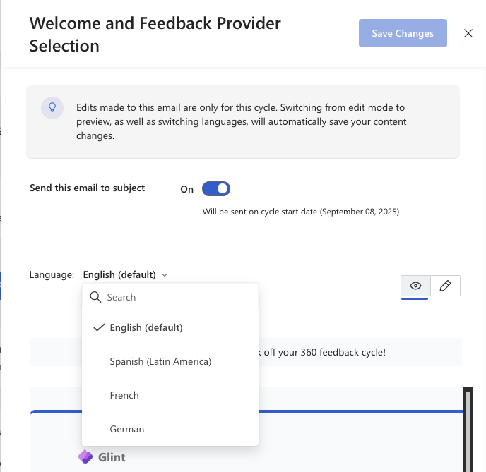 Customize Viva Glint 360 email content | Microsoft Learn Customize Viva Glint 360 email content | Microsoft Learn