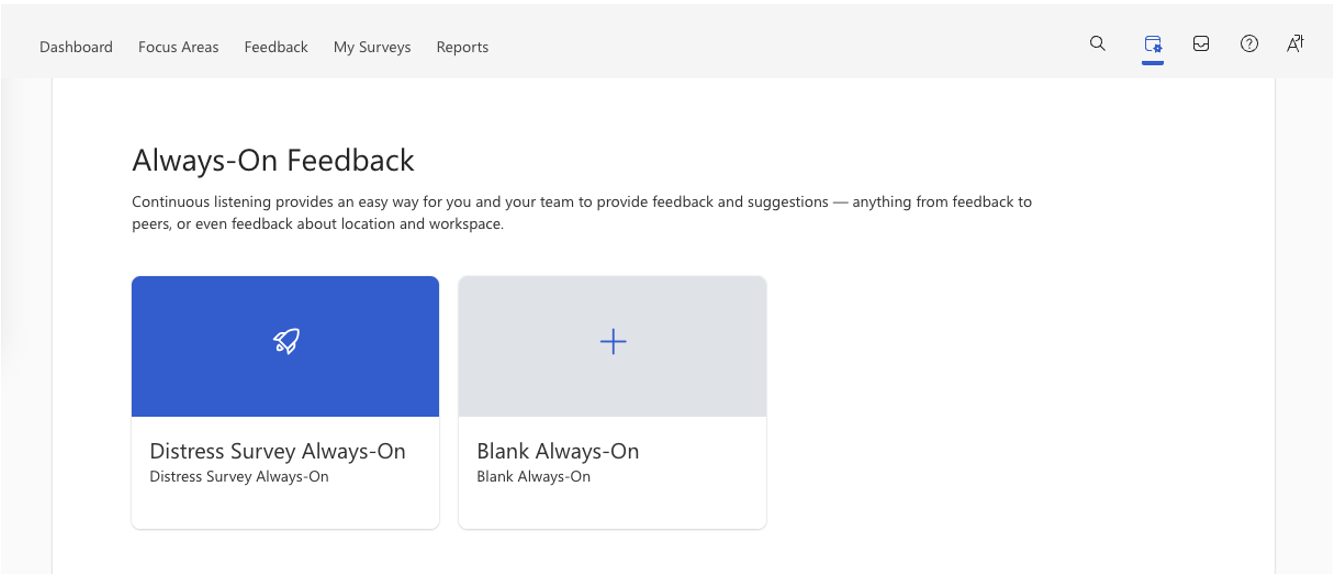 Set up a Microsoft Viva Glint Always-On survey | Microsoft Learn Set up a Microsoft Viva Glint Always-On survey | Microsoft Learn