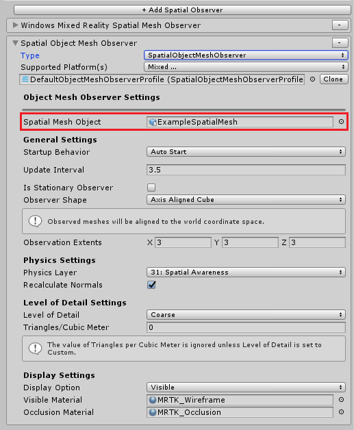 Spatial object mesh observer - MRTK 2 | Microsoft Learn Spatial object mesh observer - MRTK 2 | Microsoft Learn