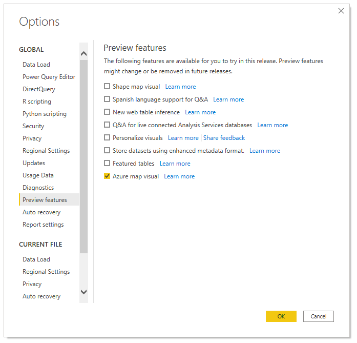 Administración del objeto visual de Azure Maps en Power BI dentro de la ... Administración del objeto visual de Azure Maps en Power BI dentro de la ...
