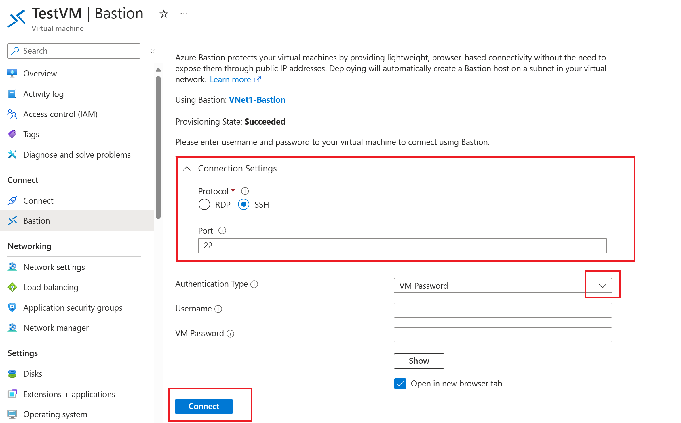Conexión A Una Máquina Virtual Linux Mediante Ssh Azure Bastion Microsoft Learn
