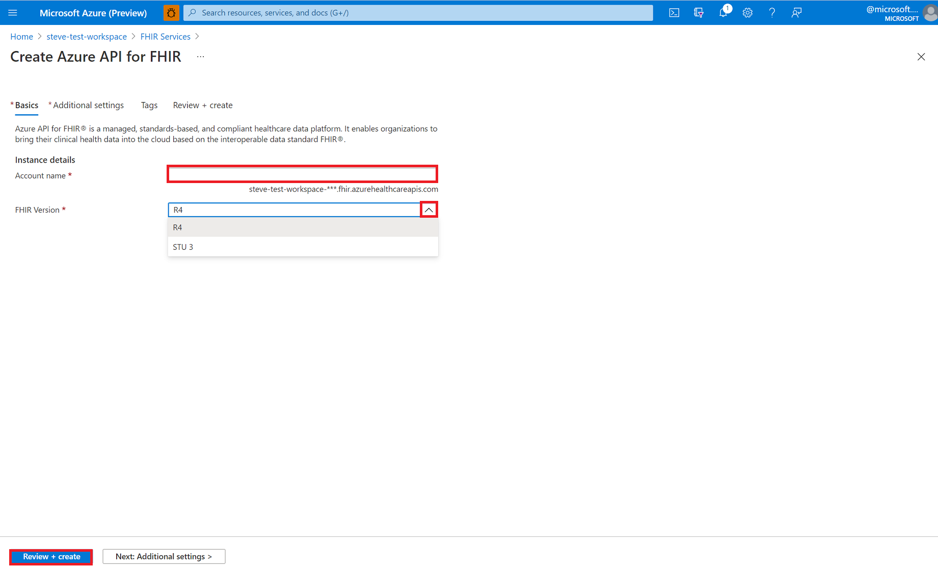 Implementación de un servicio FHIR en Azure Health Data Services ... Implementación de un servicio FHIR en Azure Health Data Services ...