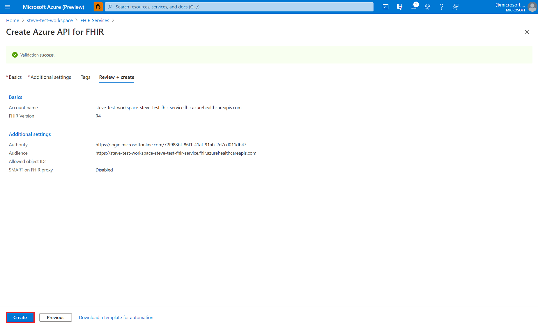 Implementación de un servicio FHIR en Azure Health Data Services ... Implementación de un servicio FHIR en Azure Health Data Services ...