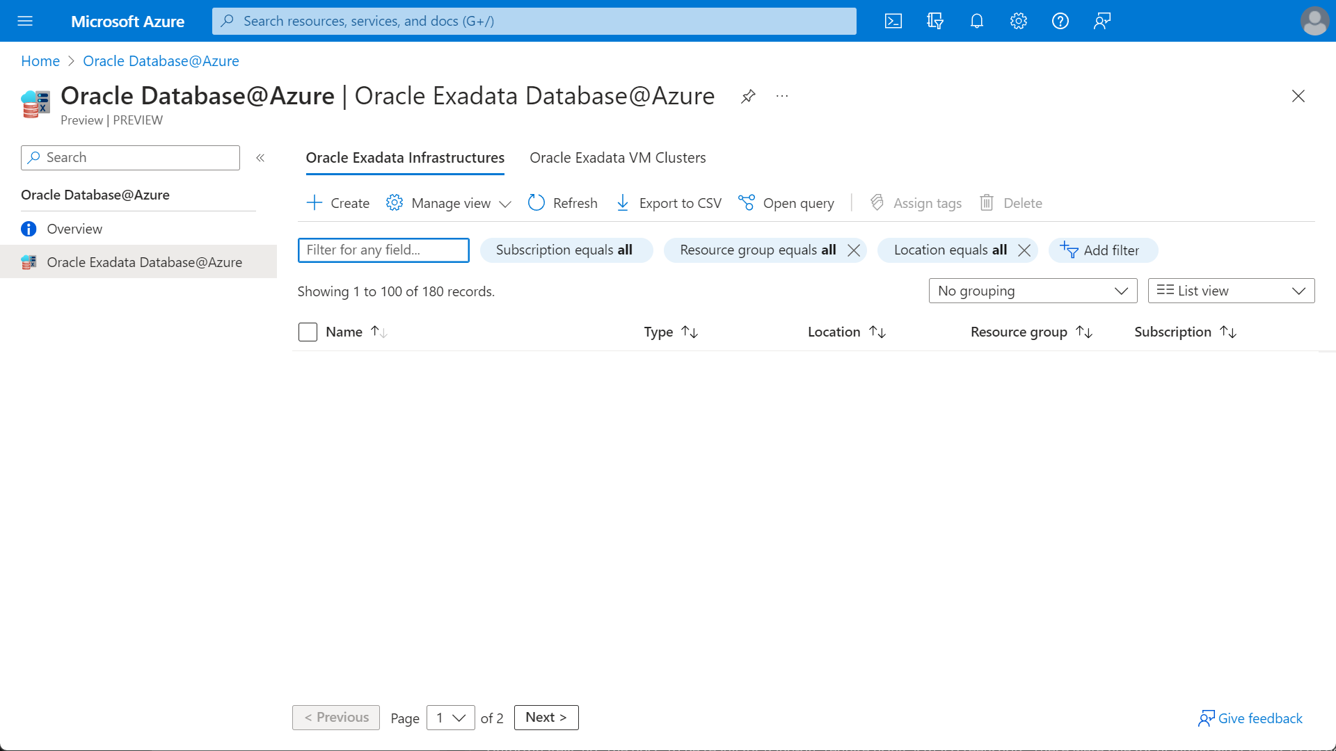 Aprovisionamiento Y Administración De Database Azure De Oracle