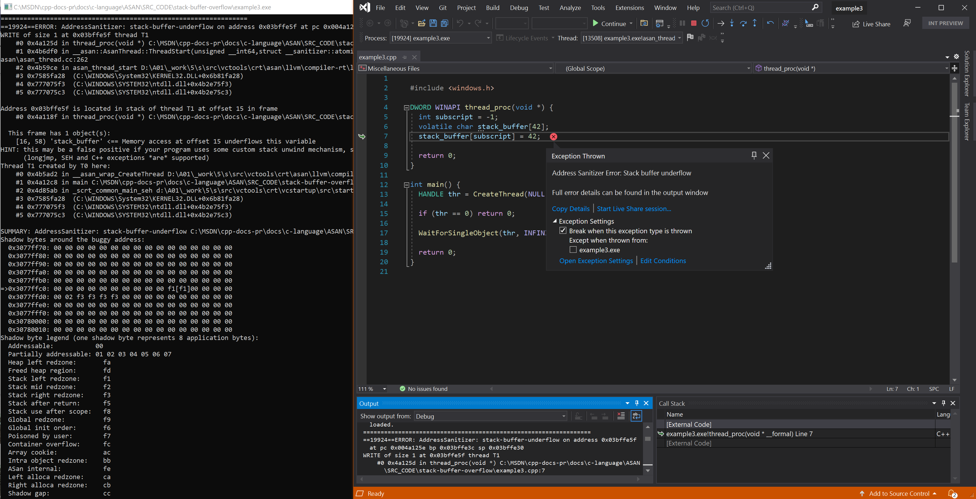 Error: stack-buffer-underflow | Microsoft Learn Error: stack-buffer-underflow | Microsoft Learn
