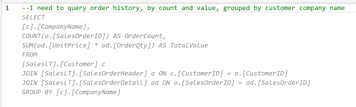 Consulta de la base de datos SQL - Microsoft Fabric | Microsoft Learn