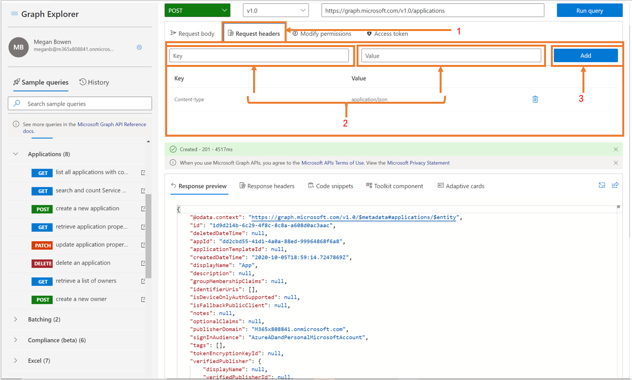 Usar Graph Explorer para probar las API de Graph Microsoft - Microsoft ... Usar Graph Explorer para probar las API de Graph Microsoft - Microsoft ...