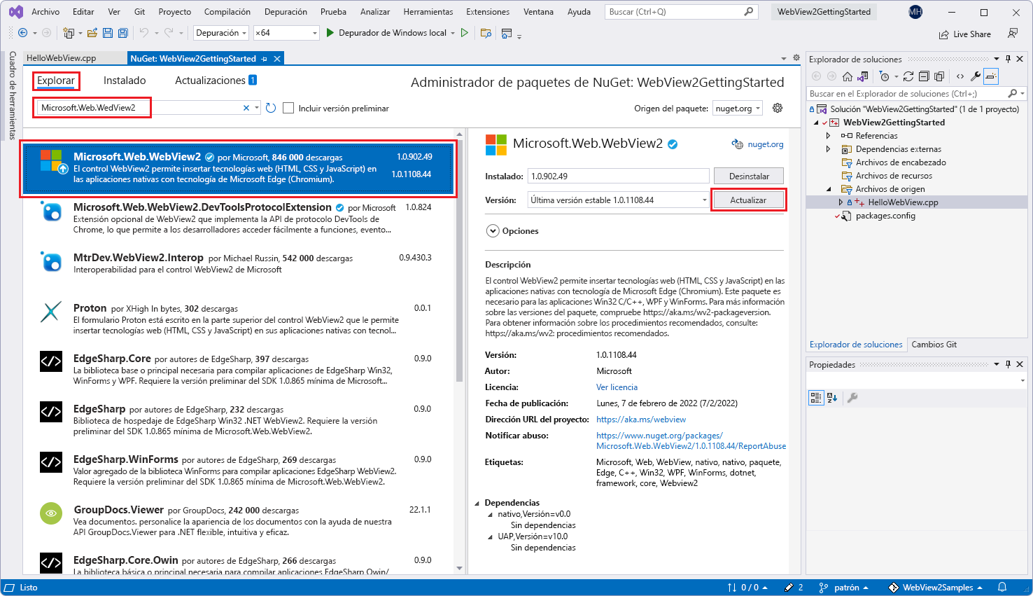 Configuración del entorno de desarrollo para WebView2 - Microsoft Edge ... Configuración del entorno de desarrollo para WebView2 - Microsoft Edge ...