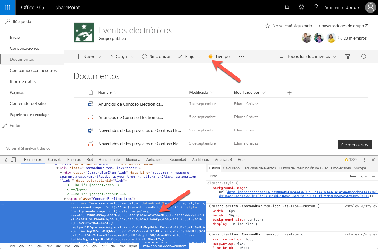 Configurar El Icono De Extensión En Sharepoint Framework Spfx Extensions Microsoft Learn