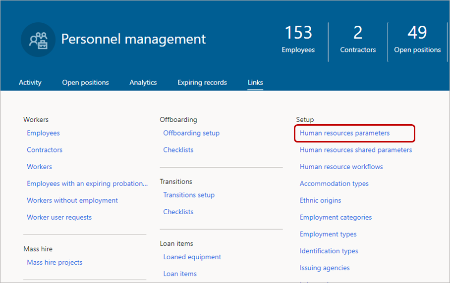 Human Resources -parametrien määrittäminen - Human Resources | Dynamics ... Human Resources -parametrien määrittäminen - Human Resources | Dynamics ...