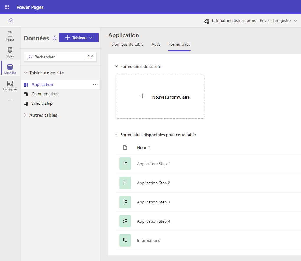 Tutoriel : Ajouter un formulaire à plusieurs étapes à votre page | Microsoft Learn
