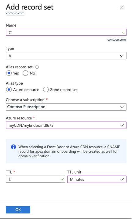 Intégrer un domaine racine ou apex à un point de terminaison Azure CDN ... Intégrer un domaine racine ou apex à un point de terminaison Azure CDN ...