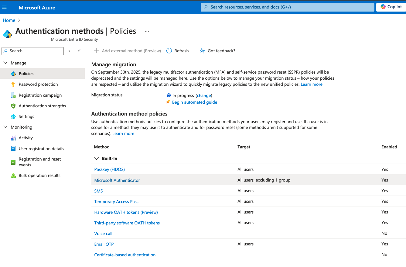 Gérer les méthodes d’authentification - Microsoft Entra ID | Microsoft ... Gérer les méthodes d’authentification - Microsoft Entra ID | Microsoft ...