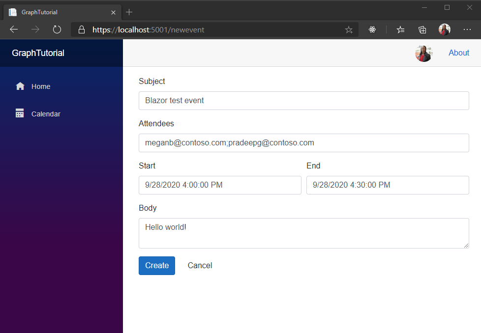 Créer des applications WebAssembly Avec Microsoft Graph - Microsoft Graph | Microsoft Learn