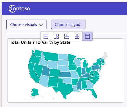 Sélectionner des visuels de rapport et une présentation de disposition | Microsoft Learn