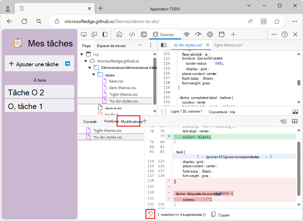 Suivre les modifications apportées aux fichiers à l’aide de l’outil ...