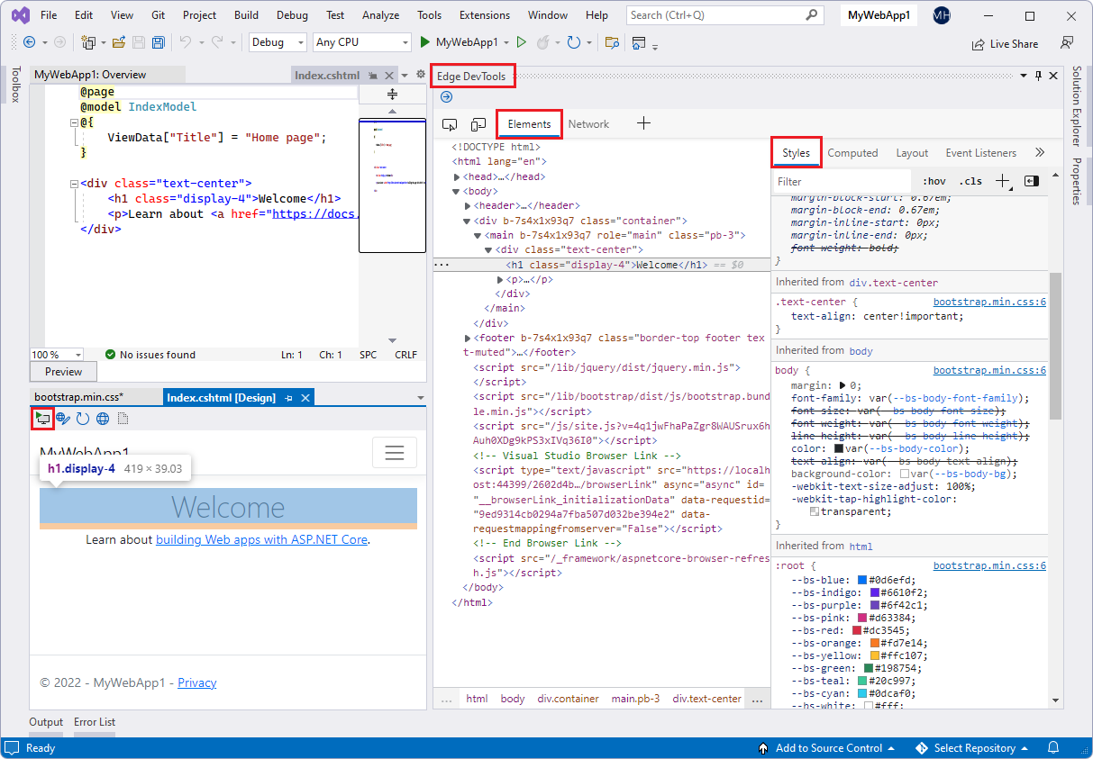Visual Studio pour le développement web - Microsoft Edge Development | Microsoft Learn