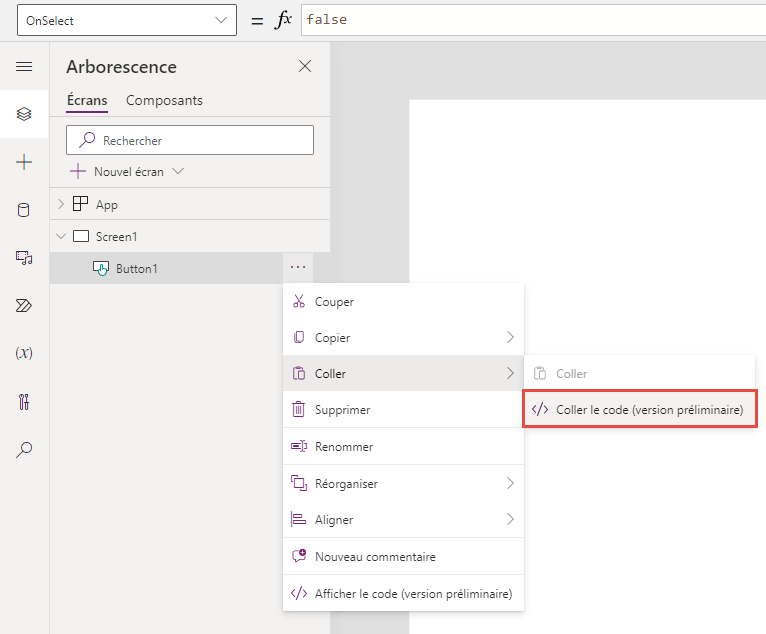 Utiliser le mode Code pour les contrôles d’application canevas - Power ...