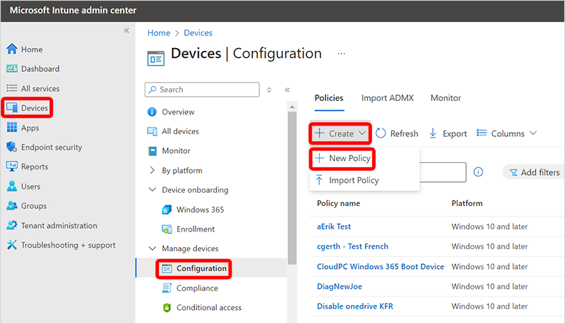 Créer un profil de configuration d’appareil pour Windows 365 ... Créer un profil de configuration d’appareil pour Windows 365 ...