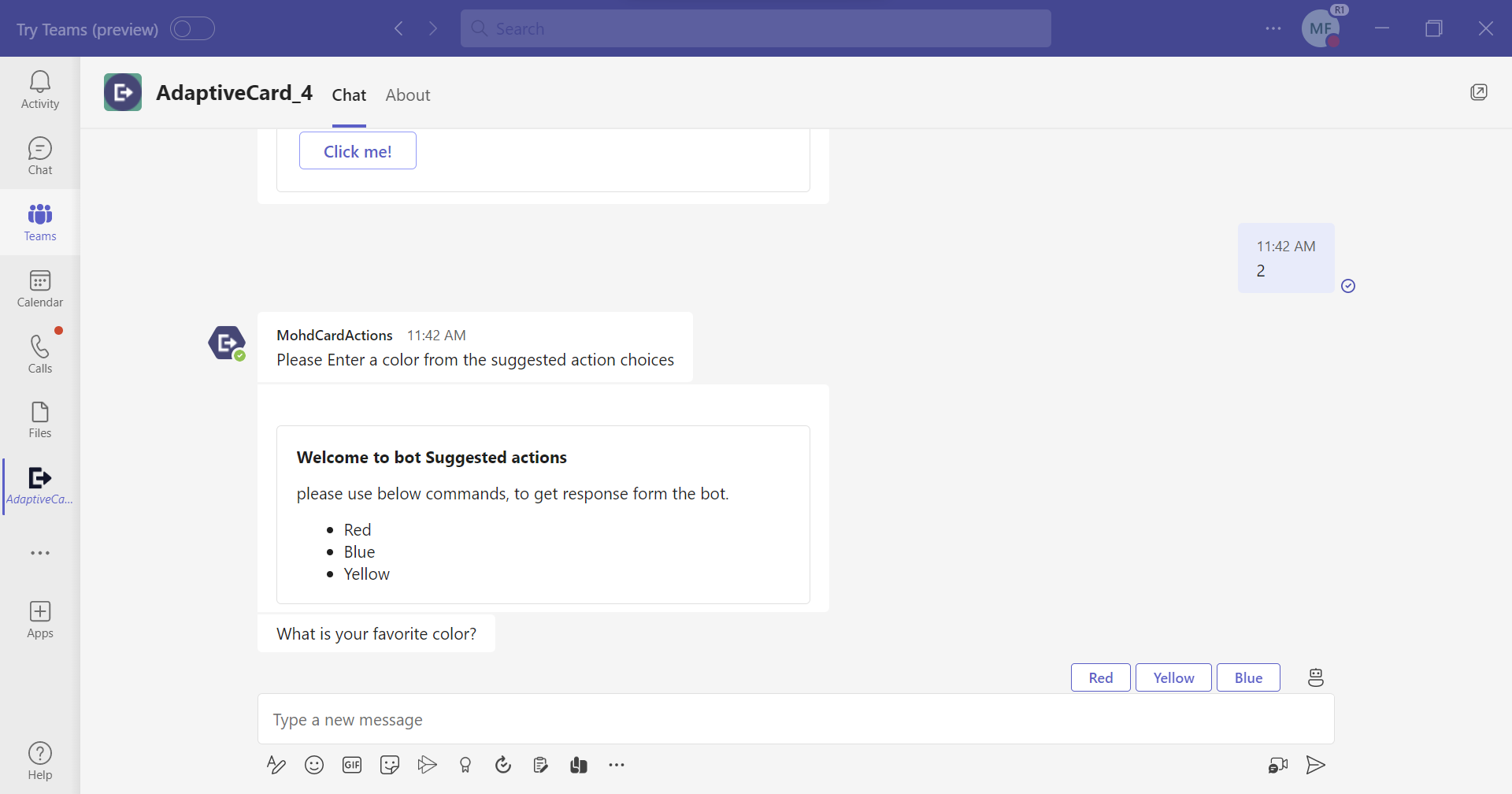 Send Adaptive Card Including Different Actions - NodeJS - Code Samples ... Send Adaptive Card Including Different Actions - NodeJS - Code Samples ...