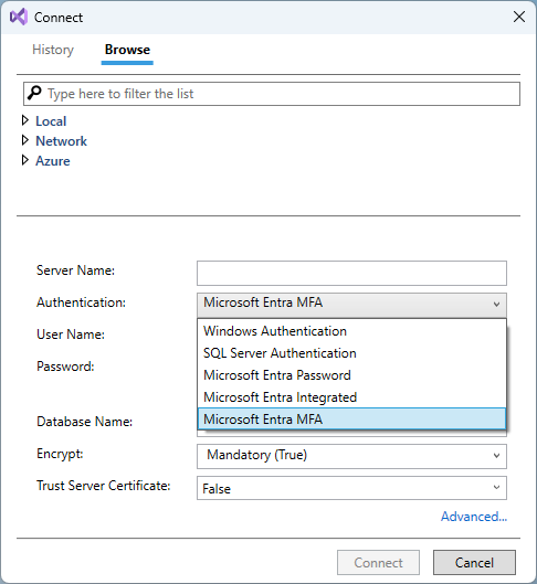 Microsoft Entra Id In Ssdt Sql Server Data Tools Ssdt Microsoft Learn