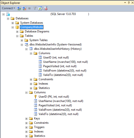 Mulai menggunakan tabel temporal - Azure SQL | Microsoft Learn Mulai menggunakan tabel temporal - Azure SQL | Microsoft Learn