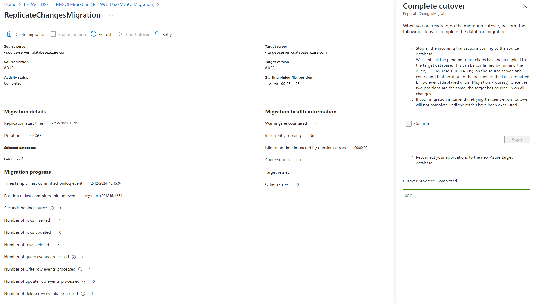 Tutorial Bermigrasi Dari Mysql Ke Azure Database For Mysql Server Fleksibel Menggunakan Dms
