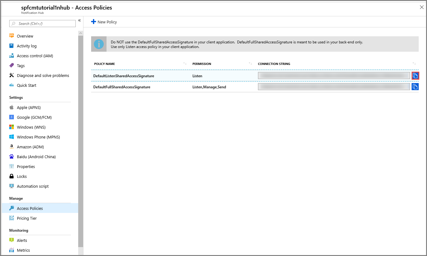 Membuat Hub Pemberitahuan Azure Menggunakan Portal Microsoft Azure Microsoft Learn