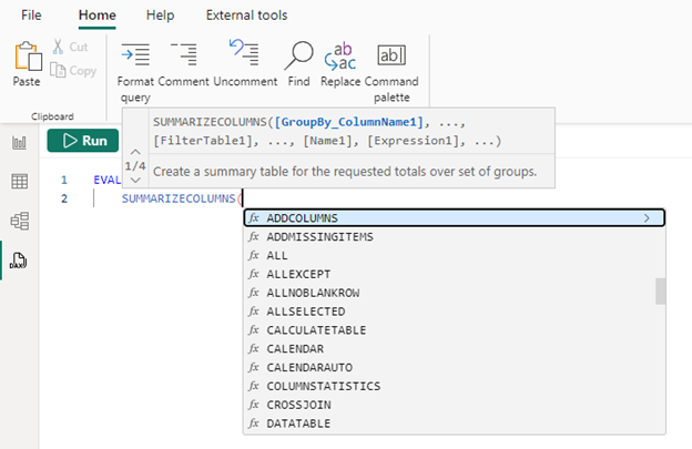 Tampilan kueri DAX - Power BI | Microsoft Learn Tampilan kueri DAX - Power BI | Microsoft Learn