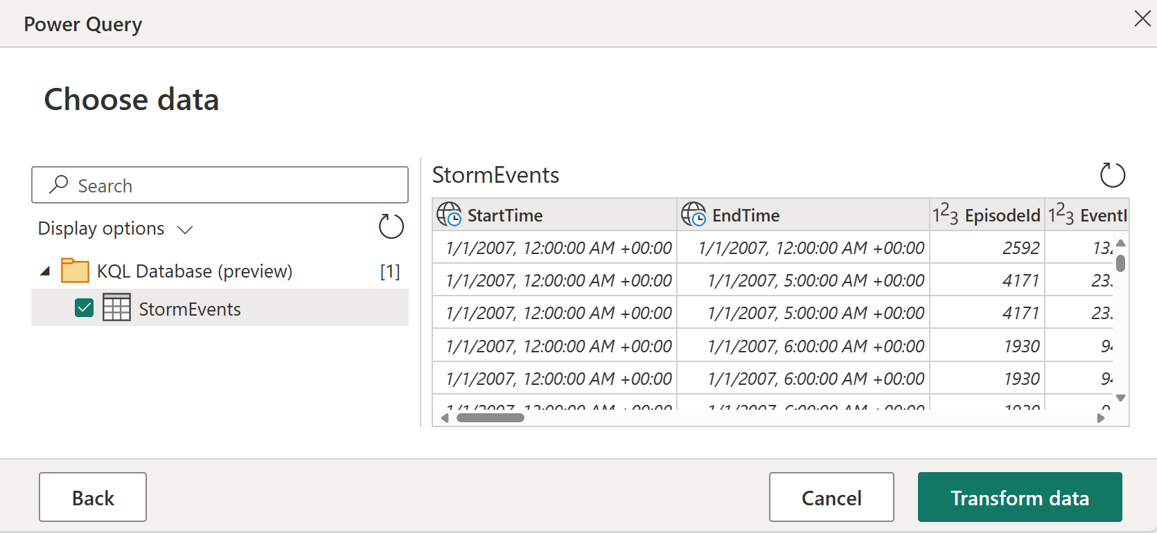 Konektor database Power Query KQL - Power Query | Microsoft Learn Konektor database Power Query KQL - Power Query | Microsoft Learn