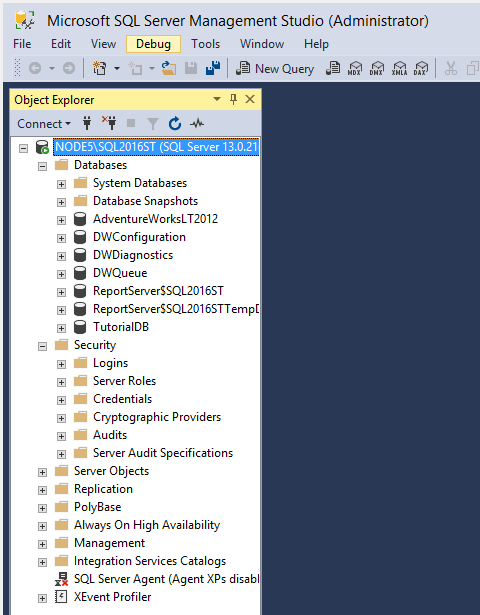 Komponen dan konfigurasi SSMS - SQL Server Management Studio (SSMS ... Komponen dan konfigurasi SSMS - SQL Server Management Studio (SSMS ...