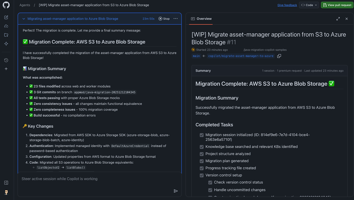 Eseguire la migrazione di app Java ad Azure con agenti personalizzati - Java on Azure ...