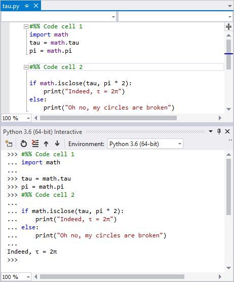 Finestra interattiva di Python (REPL) - Visual Studio (Windows) | Microsoft Learn