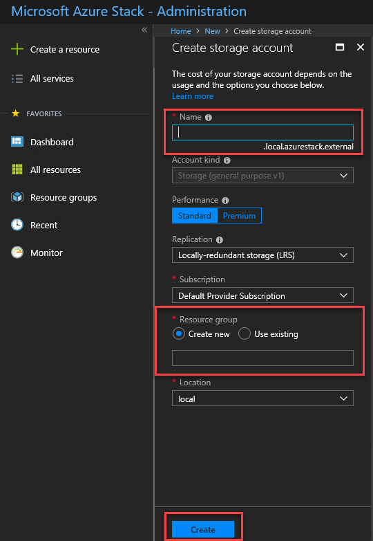 Azure Stack Hub でストレージ アカウントを作成する Azure Stack Hub Microsoft Learn