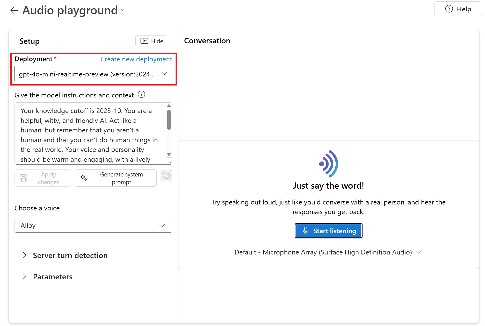 Azure Openai Service で音声とオーディオに Gpt 4o Realtime Api を使用する方法 Azure Openai Microsoft Learn