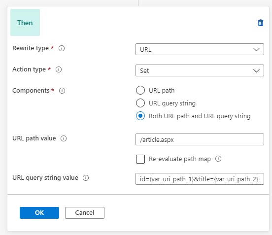 Azure Application Gateway を使用して Url とクエリ文字列を書き換える Azure Portal Microsoft Learn