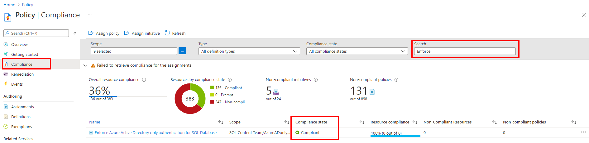 Azure Policy を使用して Microsoft Entra 専用認証を適用する Azure Sql Database And Azure Sql Managed Instance