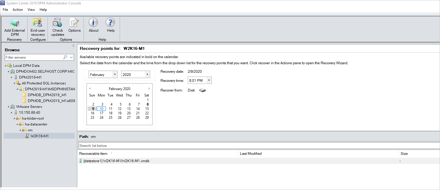Azure Backup Server を使用して Azure Vmware Solution の Vm をバックアップする Azure