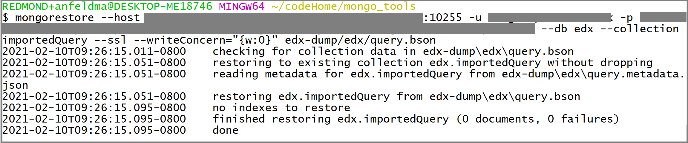 Mongodb ネイティブ ツールを使用して、mongodb を Azure Cosmos Db For Mongodb にオフラインで移行する Microsoft Learn