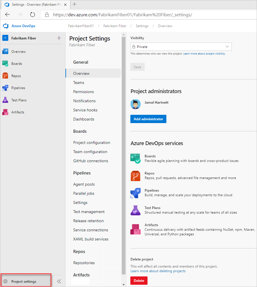 Azure DevOps の設定の概要 - Azure DevOps | Microsoft Learn Azure DevOps の設定の概要 - Azure DevOps | Microsoft Learn