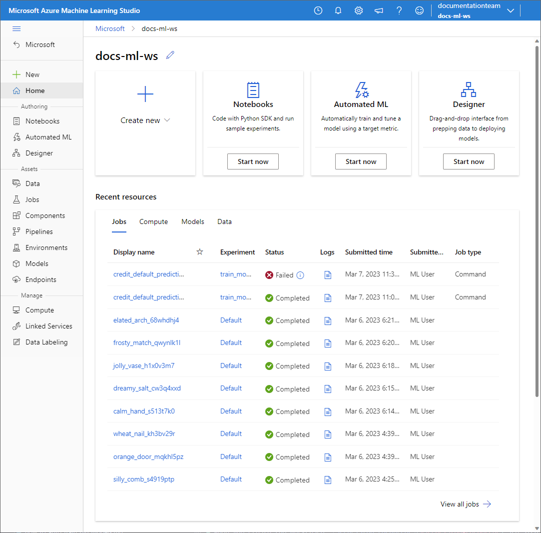 ワークスペースとは? - Azure Machine Learning | Microsoft Learn ワークスペースとは? - Azure Machine Learning | Microsoft Learn