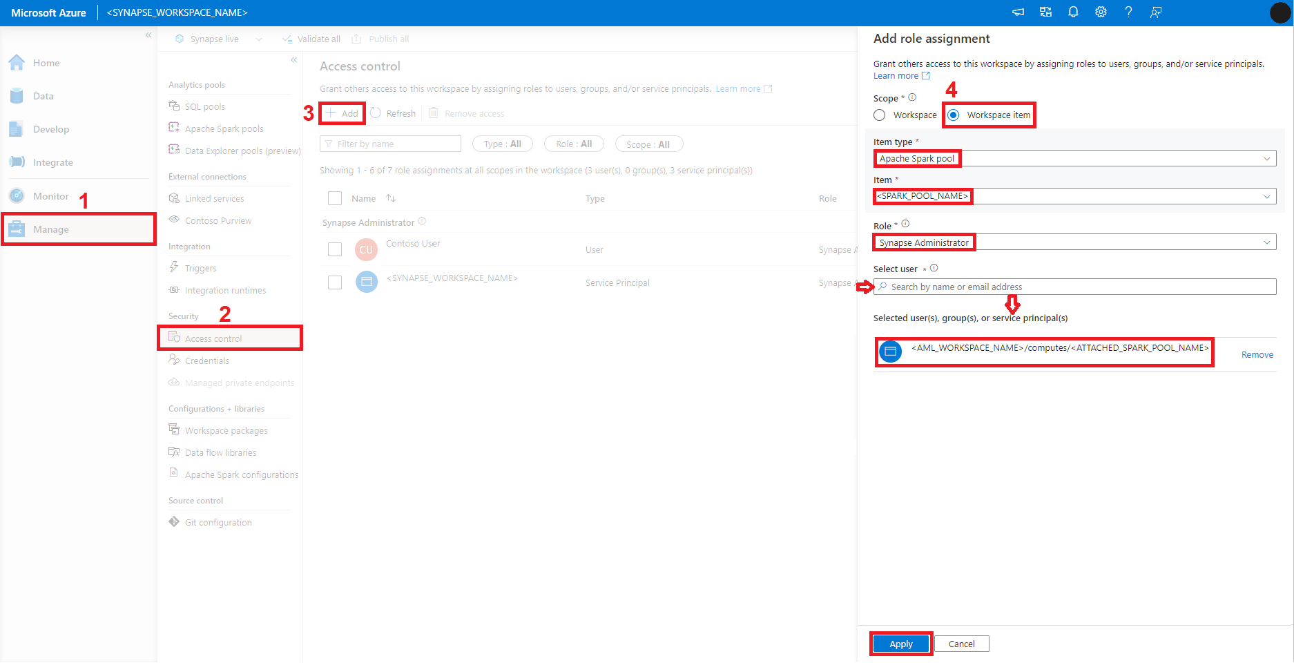 Azure Machine Learning で Synapse Spark プールをアタッチして管理する Azure Machine Learning Microsoft Learn