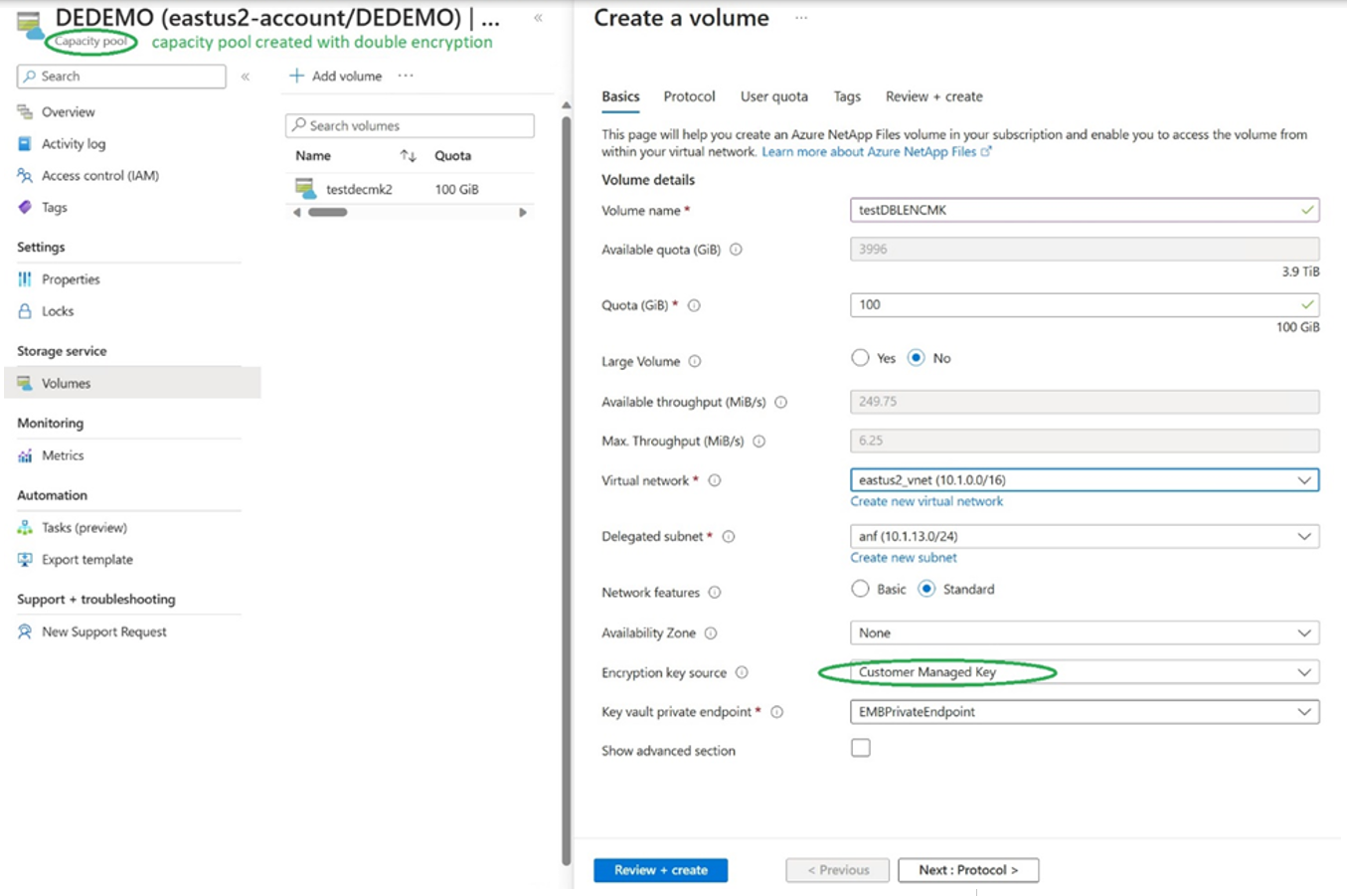 Azure Netapp Files の保存時の二重暗号化 Microsoft Learn