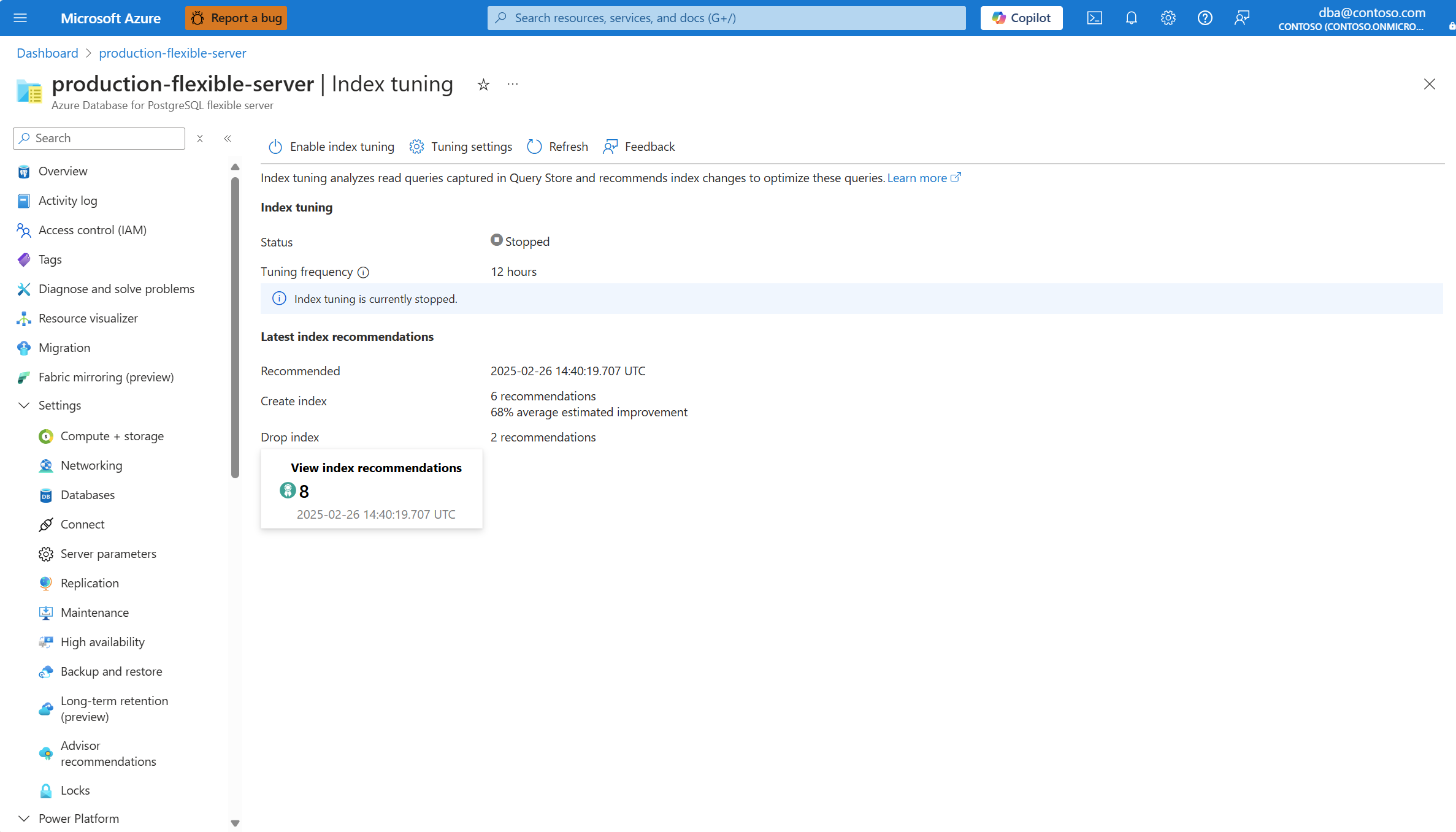 インデックスに関するレコメンデーションのクエリ、解釈、適用方法 Azure Database For Postgresql Flexible Server Microsoft Learn
