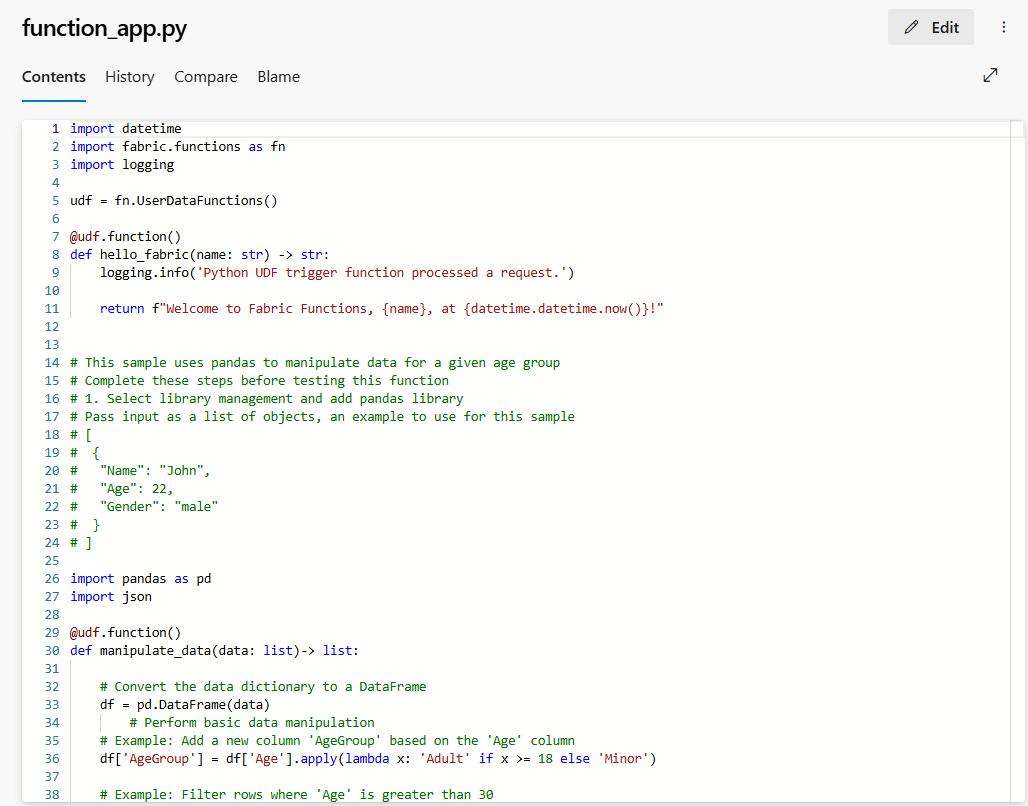 ユーザー データ関数のソース管理とデプロイ - Microsoft Fabric | Microsoft Learn