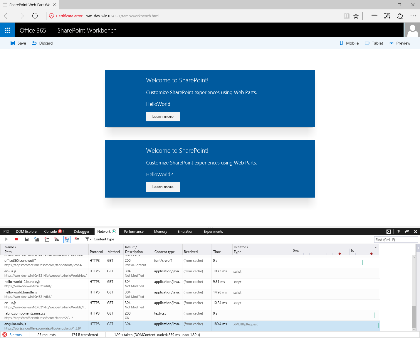 Sharepoint Framework のクライアント側 Web パーツで既存の Javascript ライブラリを使用する Microsoft Learn