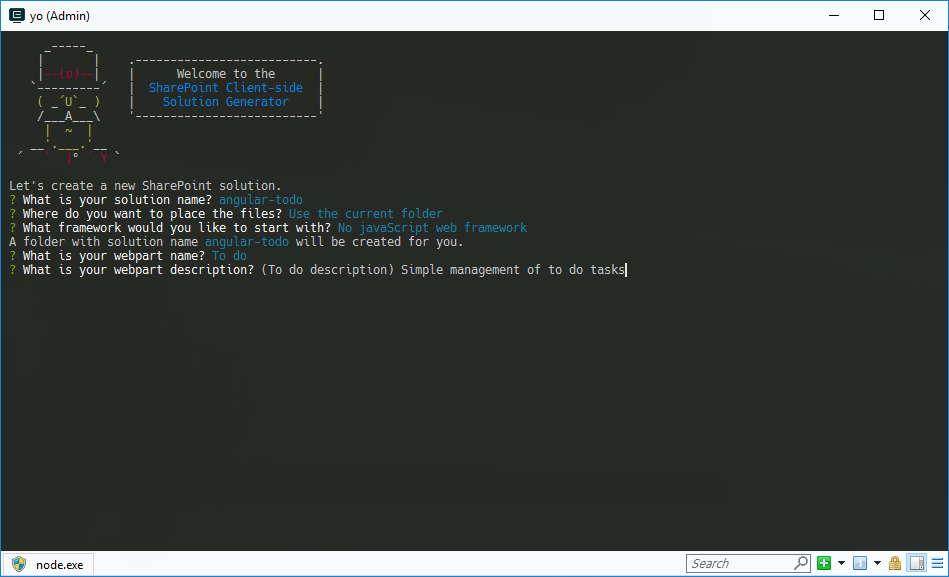 チュートリアル Angularjs を使用した Sharepoint Framework クライアント側 Web パーツのビルド Microsoft Learn